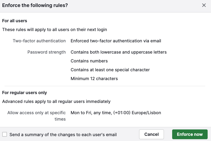 Security rules - Knowledge Base | Pipedrive